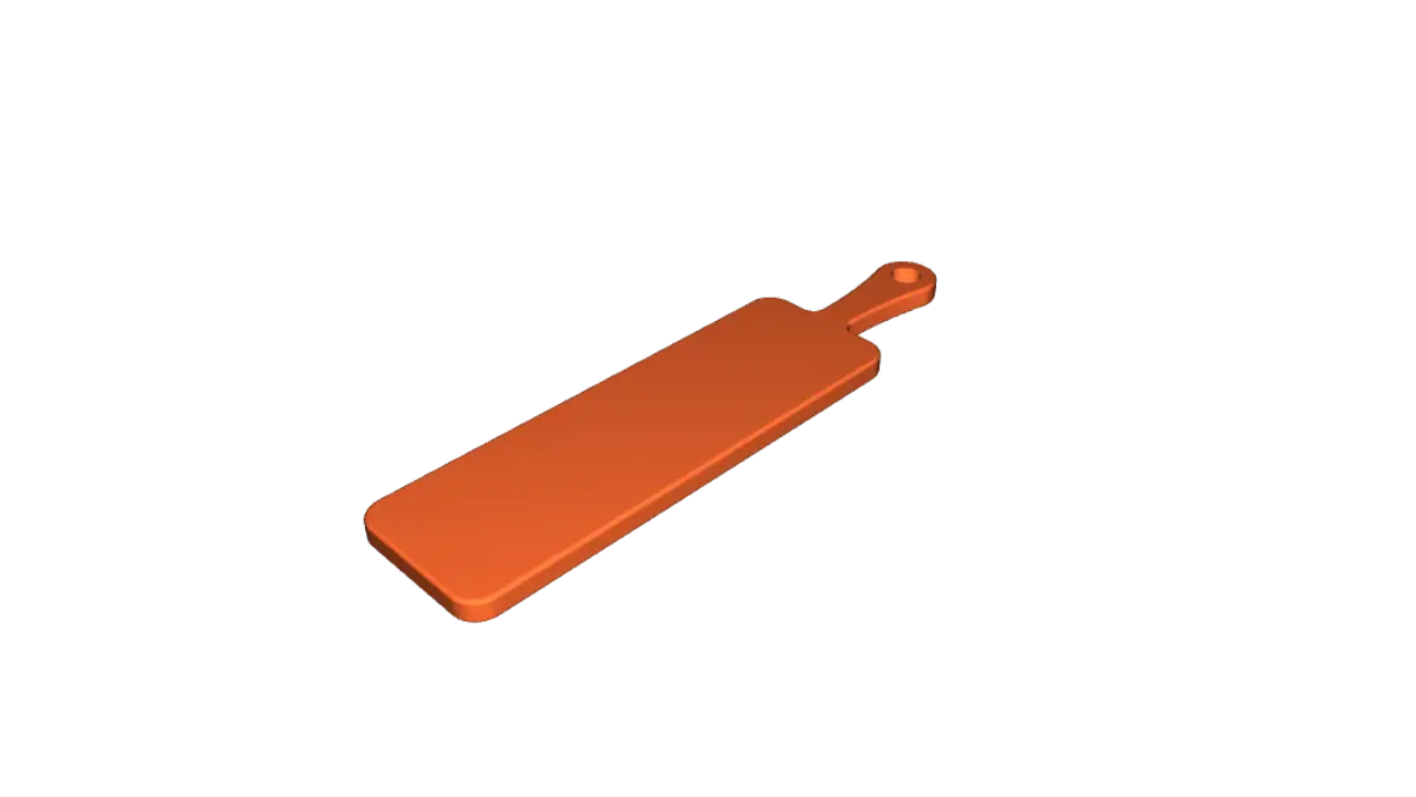 Wooden Paddle Cutting Board by Books | Download free STL model ...