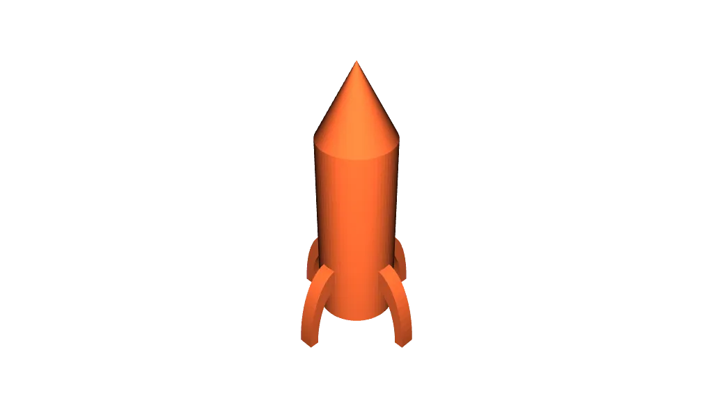 Simple rocket by FireBoom-3D | Download free STL model | Printables.com