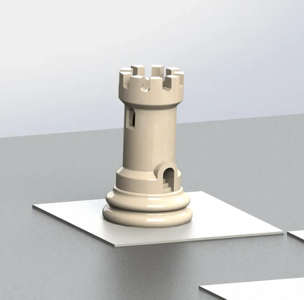Chess rook by sven | Download free STL model | Printables.com