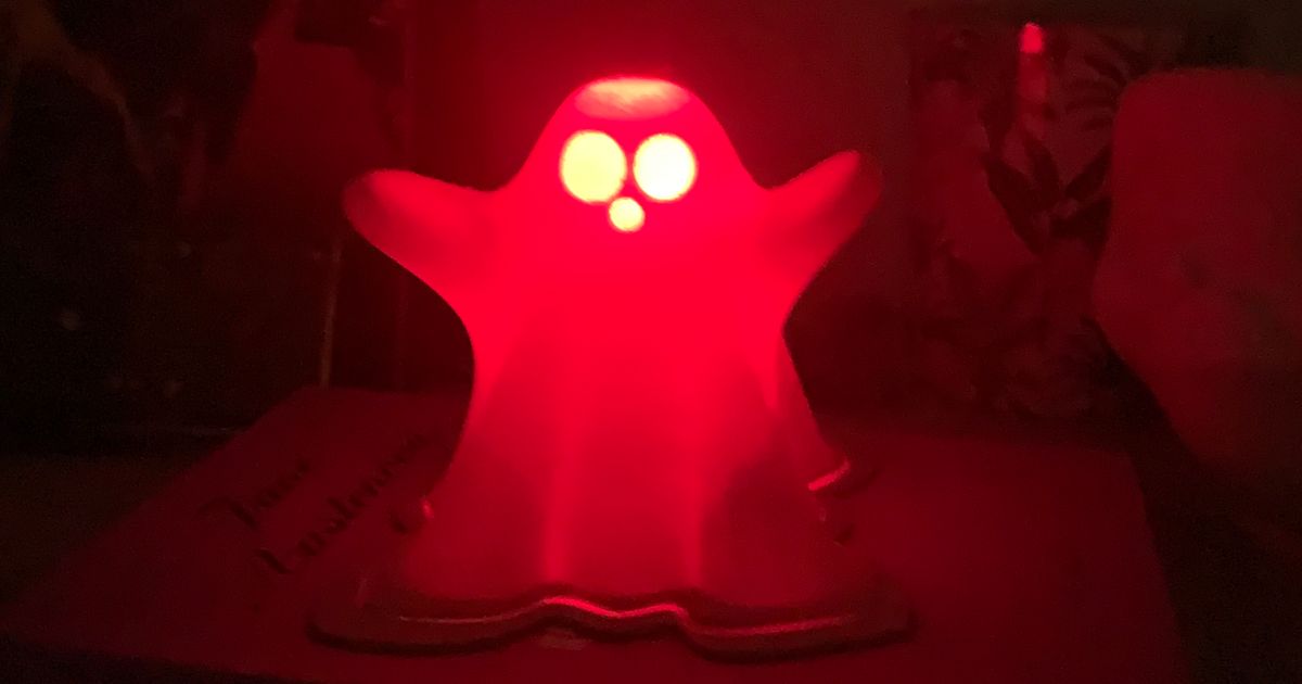 Cute ghost - LED version by Daniel Kasprowicz | Download free STL model ...