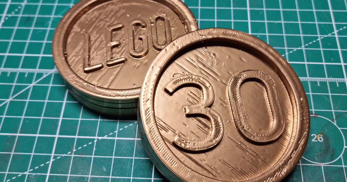 Giant Lego-Like Coin 10:1 Scale por EMN | Descargar modelo STL gratuito ...