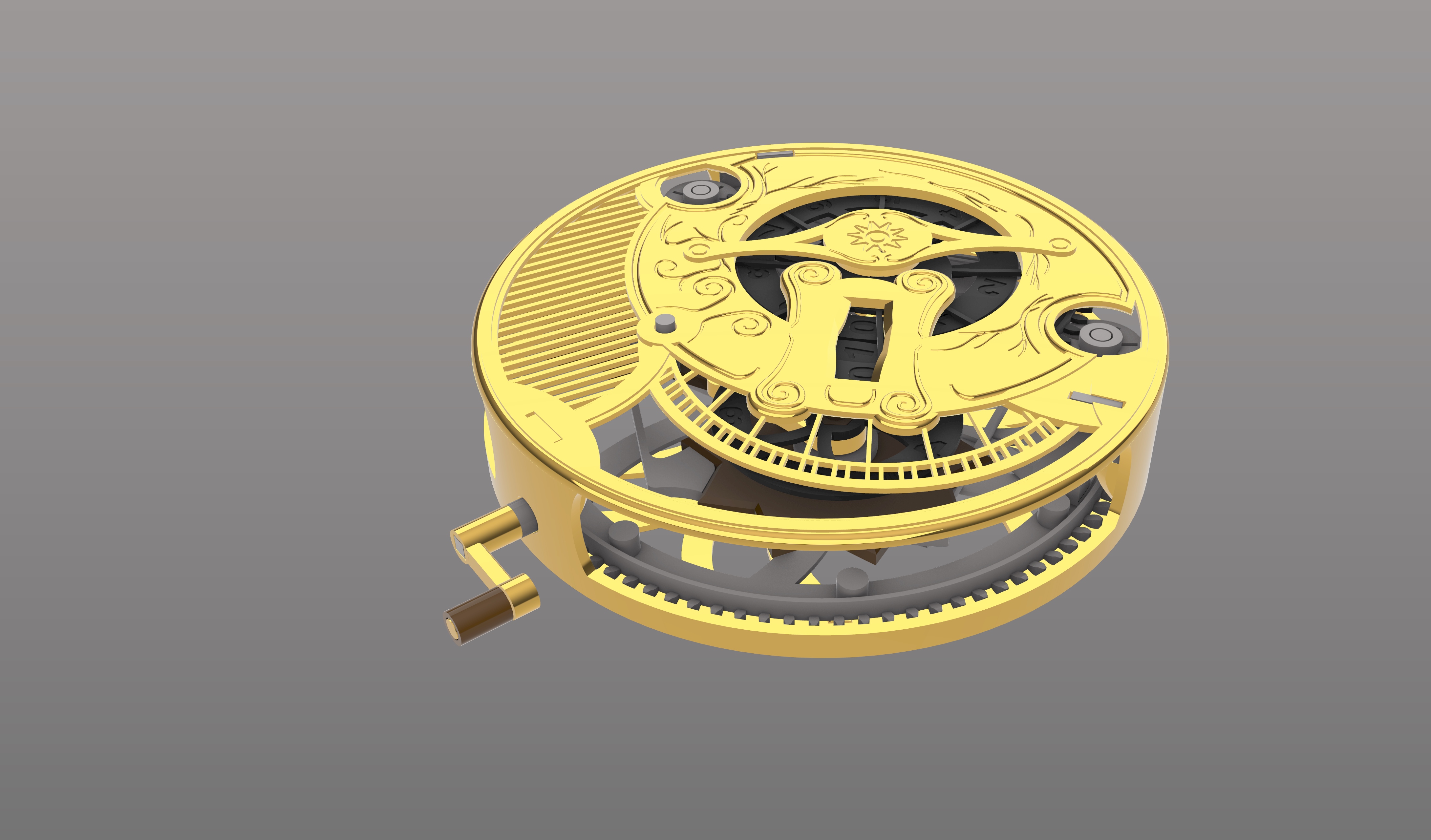 Mechanical stopwatch by Martin Dobšovič | Download free STL model ...
