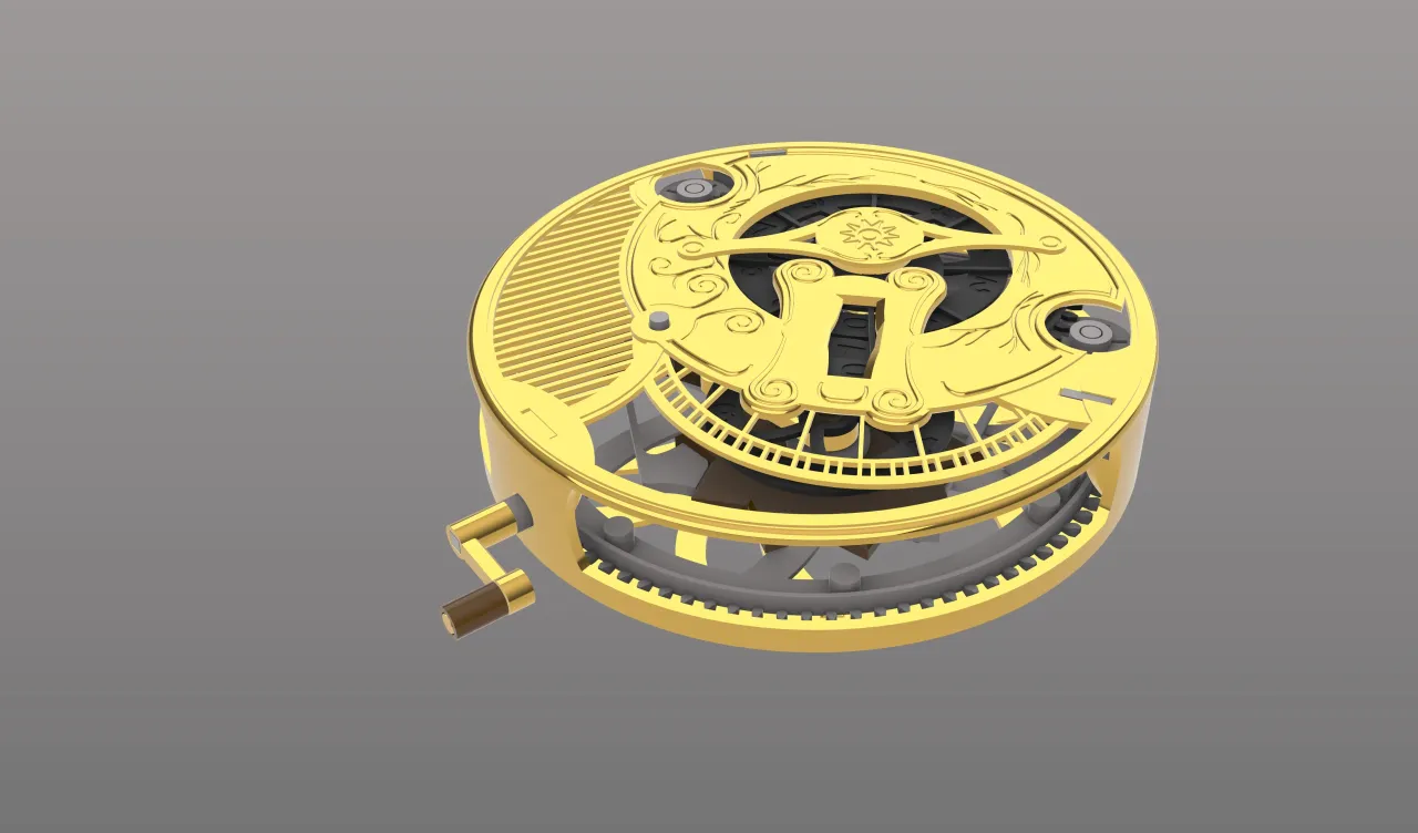 Mechanical stopwatch by Martin Dobšovič | Download free STL model ...