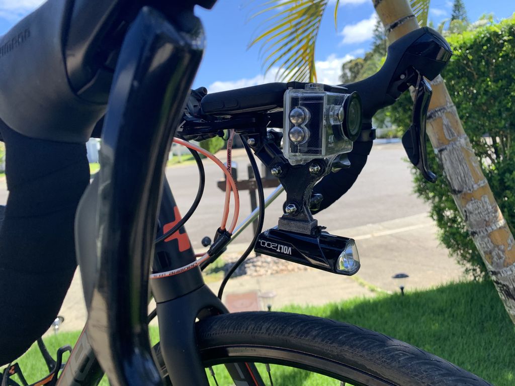 Dual GoPro Mount V2 for Bike out front Mounts by Monkichi57 | Download ...