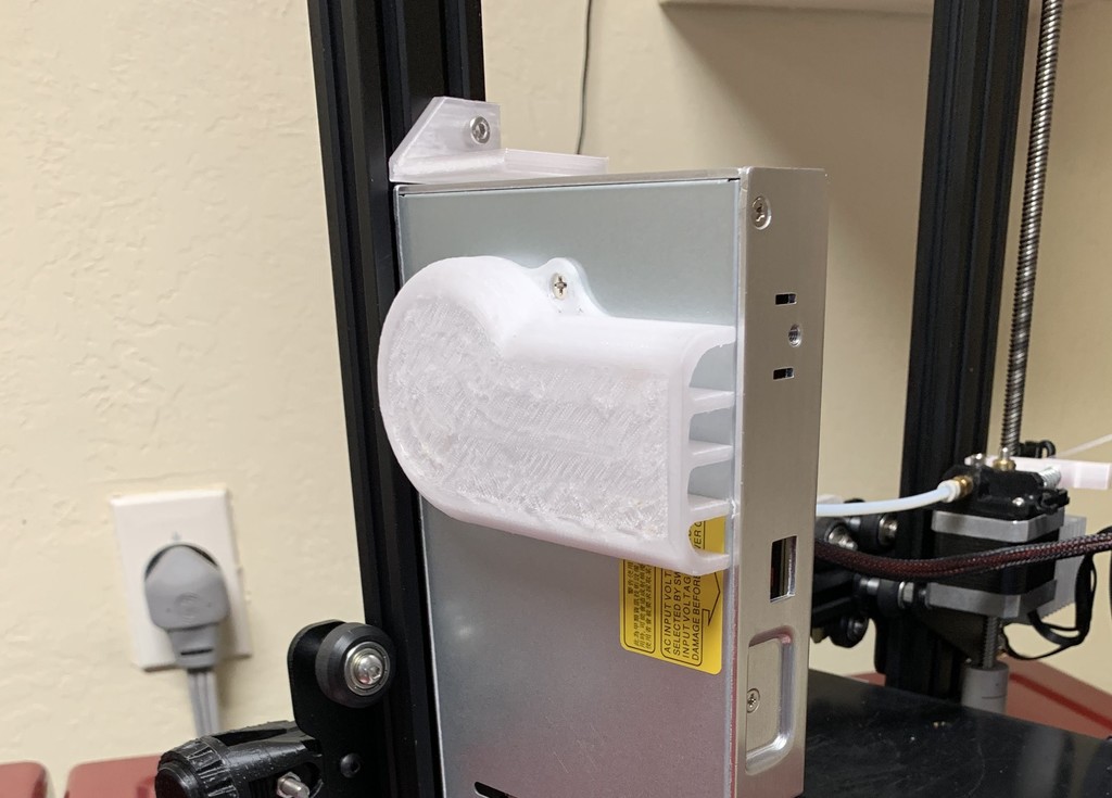 Mean Well LRS-350 PSU Fan Duct by Monkichi57 | Download free STL model ...