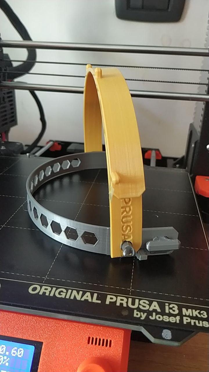 Prusa Face Shield (Adjustable) by Hacklab Cosenza | Download free STL ...