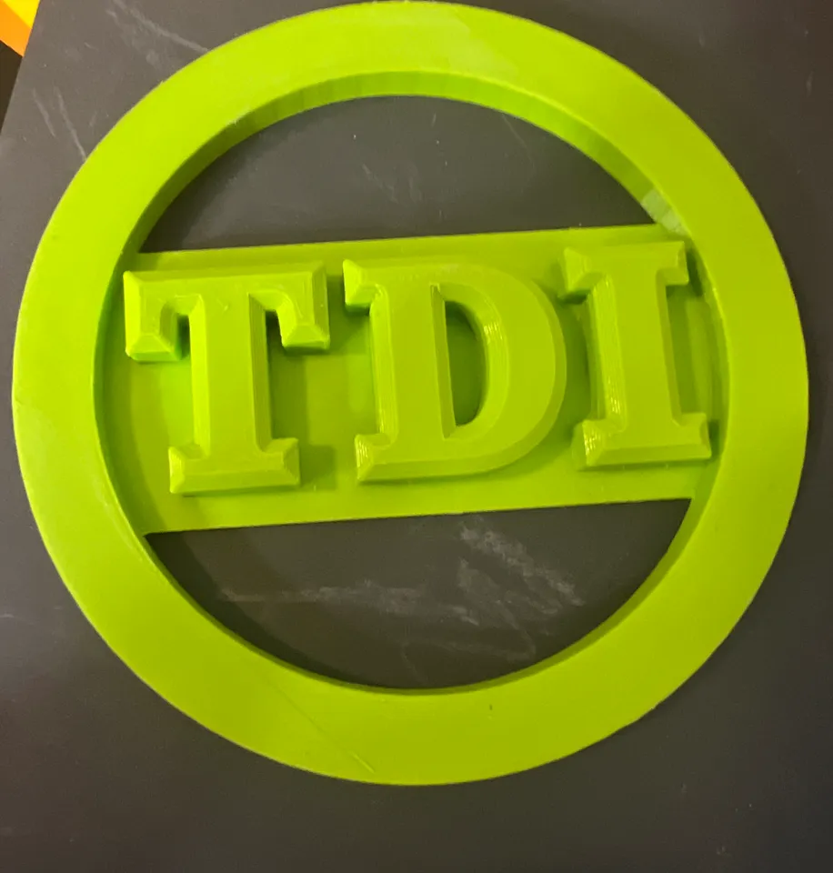 VW TDI Logo by Eric Deagle | Download free STL model | Printables.com