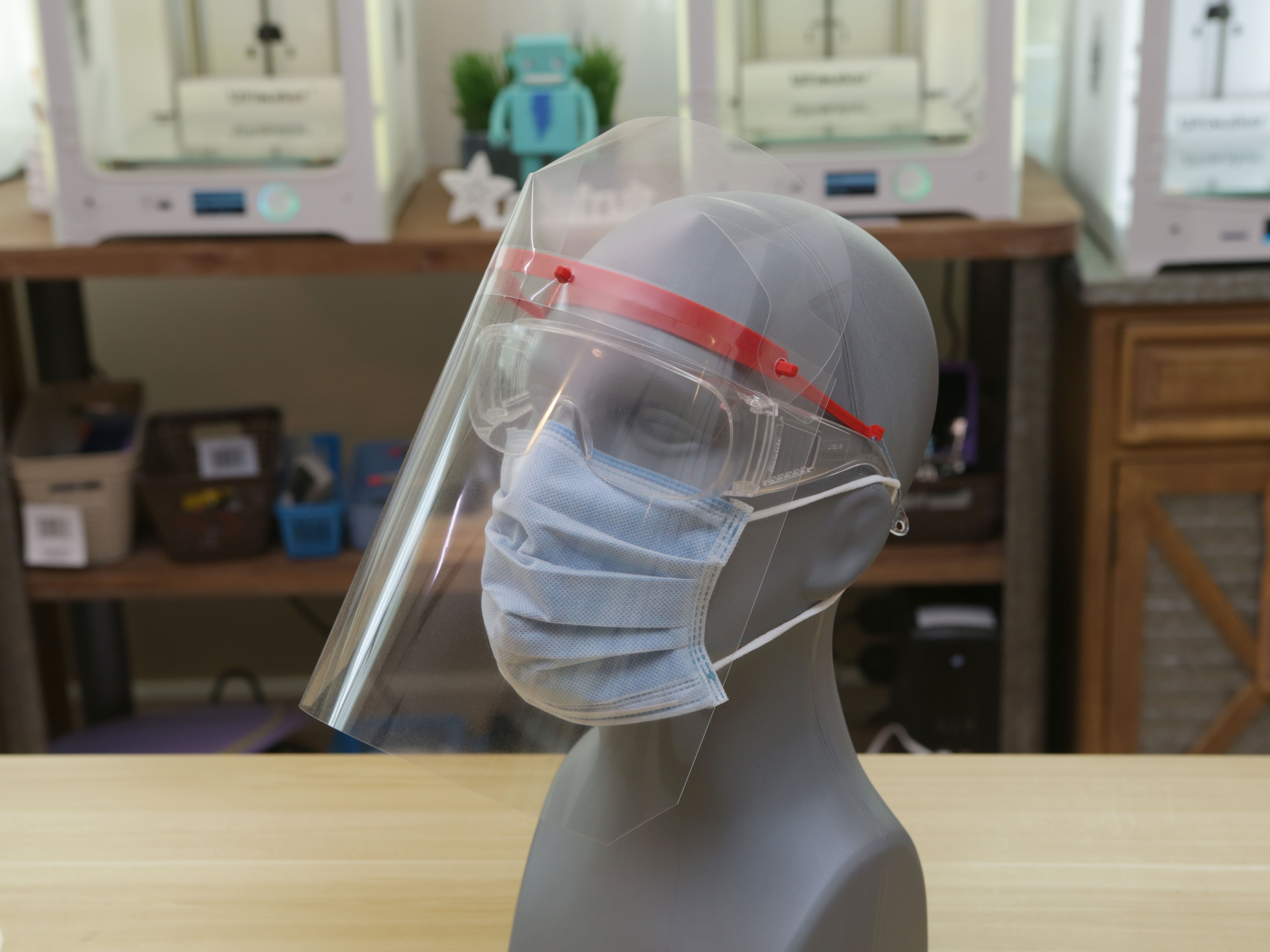Visor Face Shield for Small Printers by Adafruit | Download free STL model | Printables.com