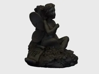 Virgo Zodiac sign figure symbol from 3d scanned sculpture with mesh by ...