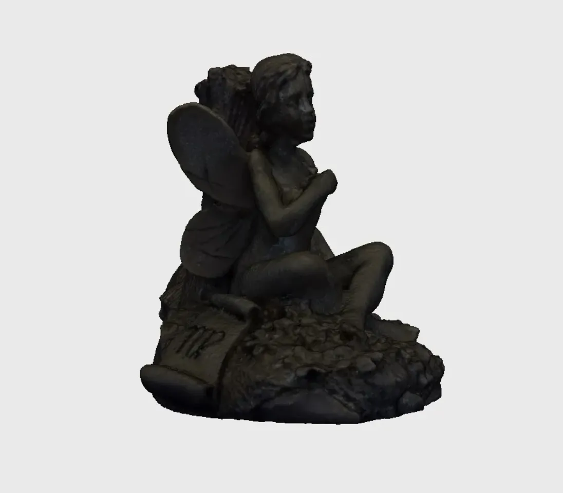 Virgo Zodiac sign figure symbol from 3d scanned sculpture with mesh by ...