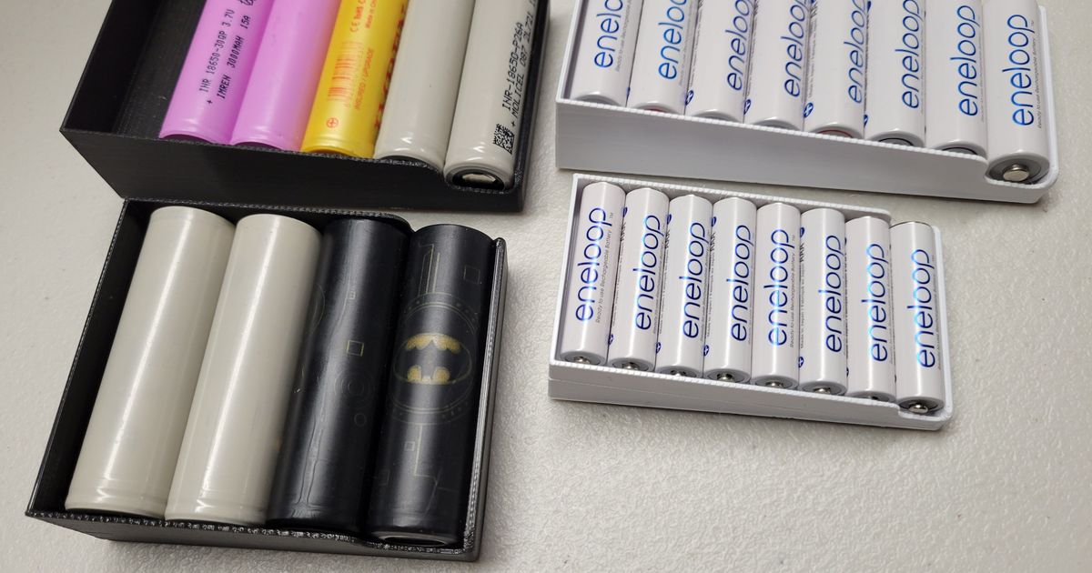 Rolling Battery Trays by TechAddict | Download free STL model ...