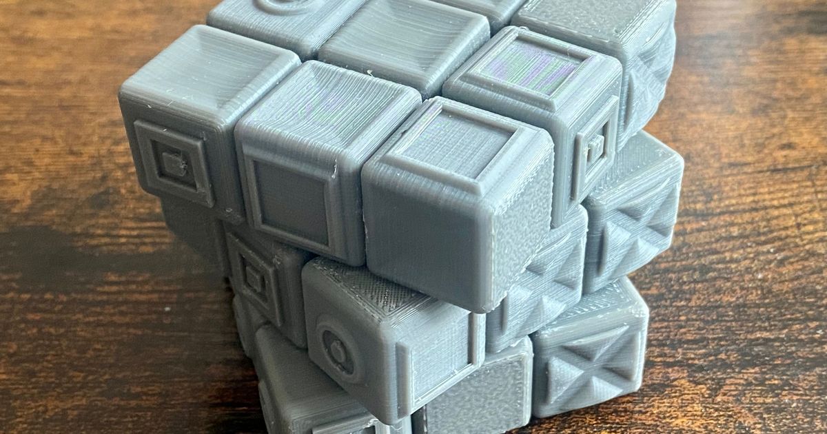 Haptic Rubik's Cube - Print in Place by Printineer | Download free STL ...
