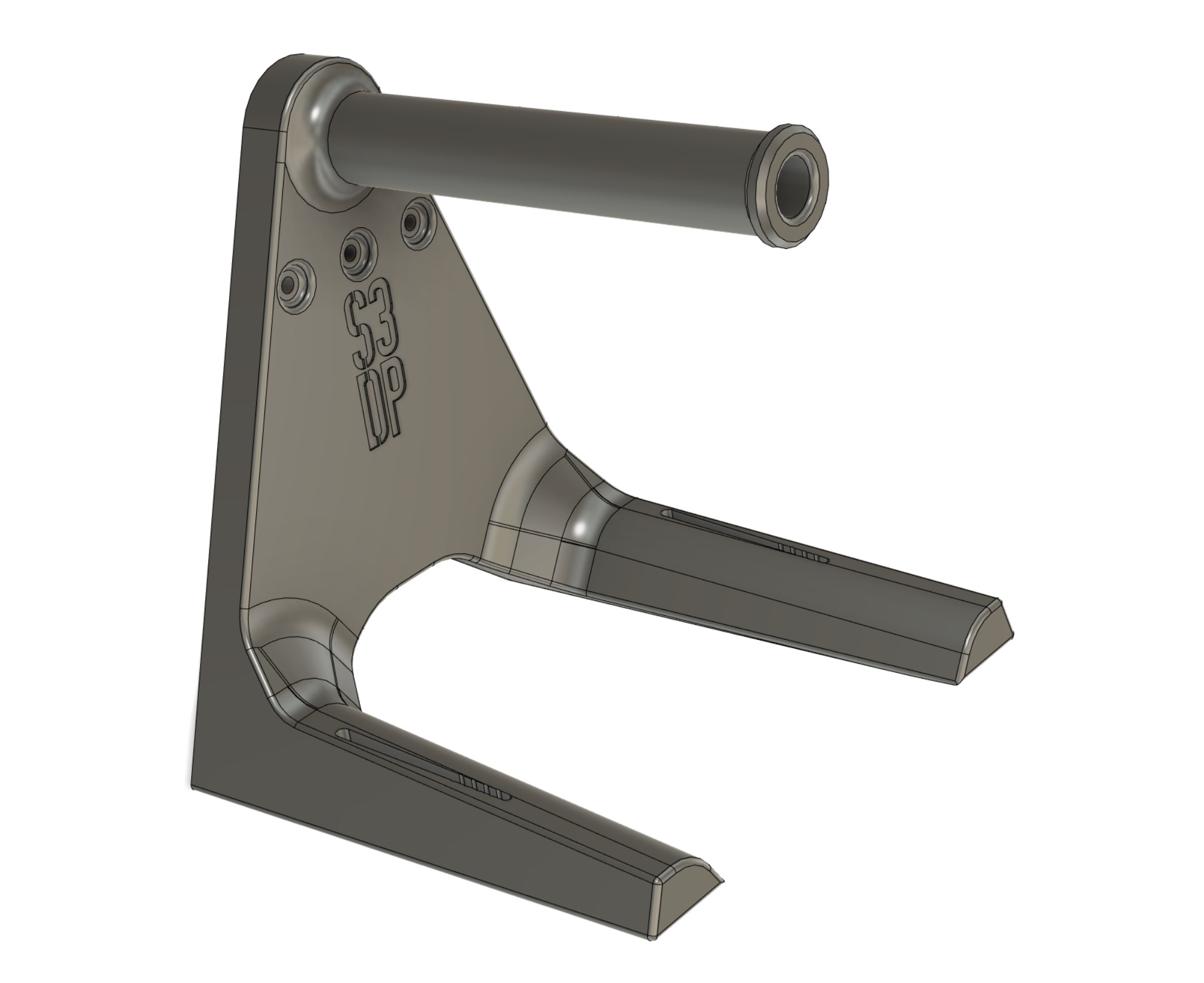 Simple Bench Top or Side Mount Large 5Kg Filament Spool Holder - One ...