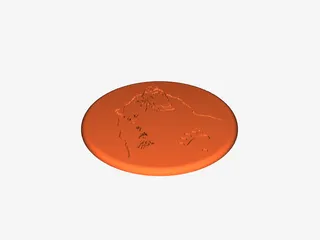 Bear Head Coaster by Buhler | Download free STL model | Printables.com