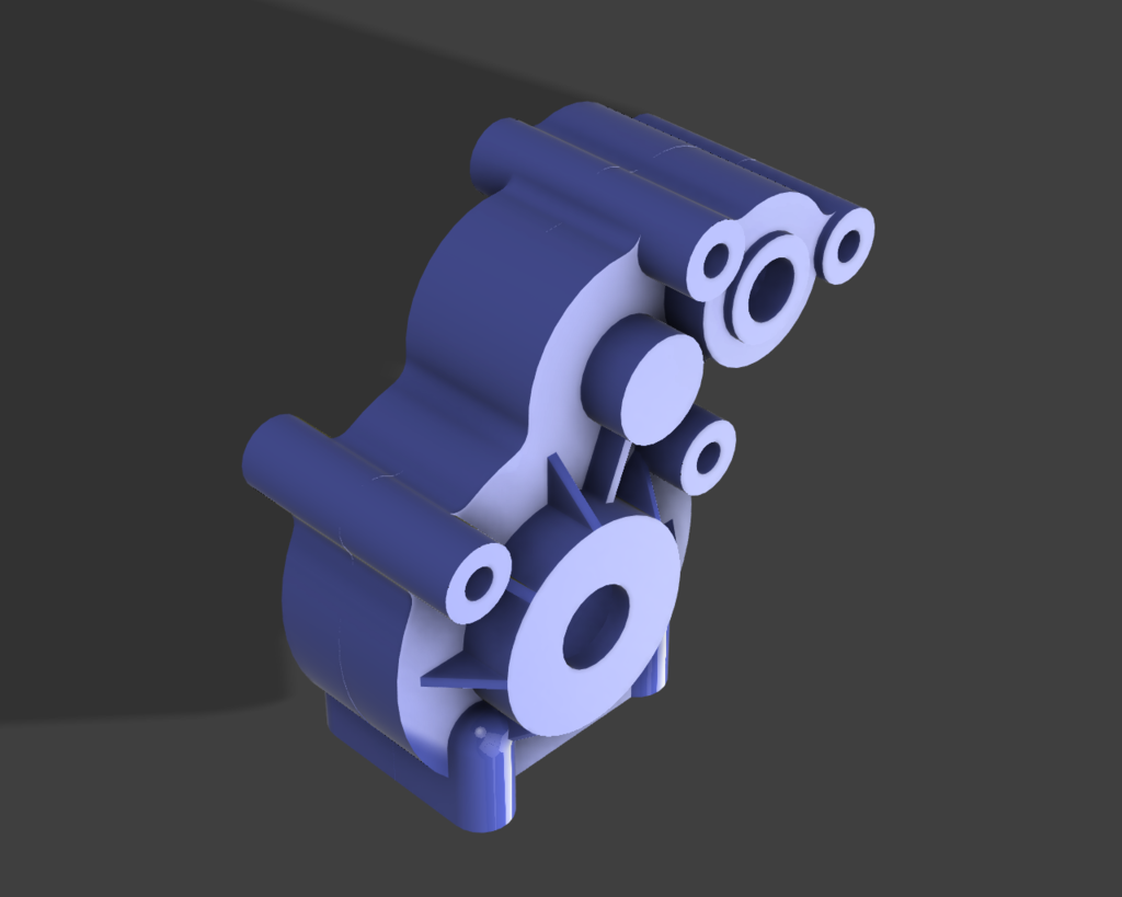 Axial 3 gear transmission to modify by Robert Posey | Download free STL ...