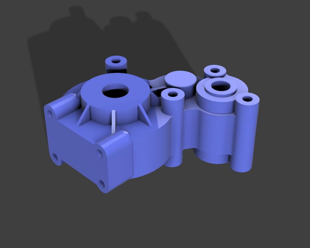 Axial 3 gear transmission to modify by Robert Posey | Download free STL ...