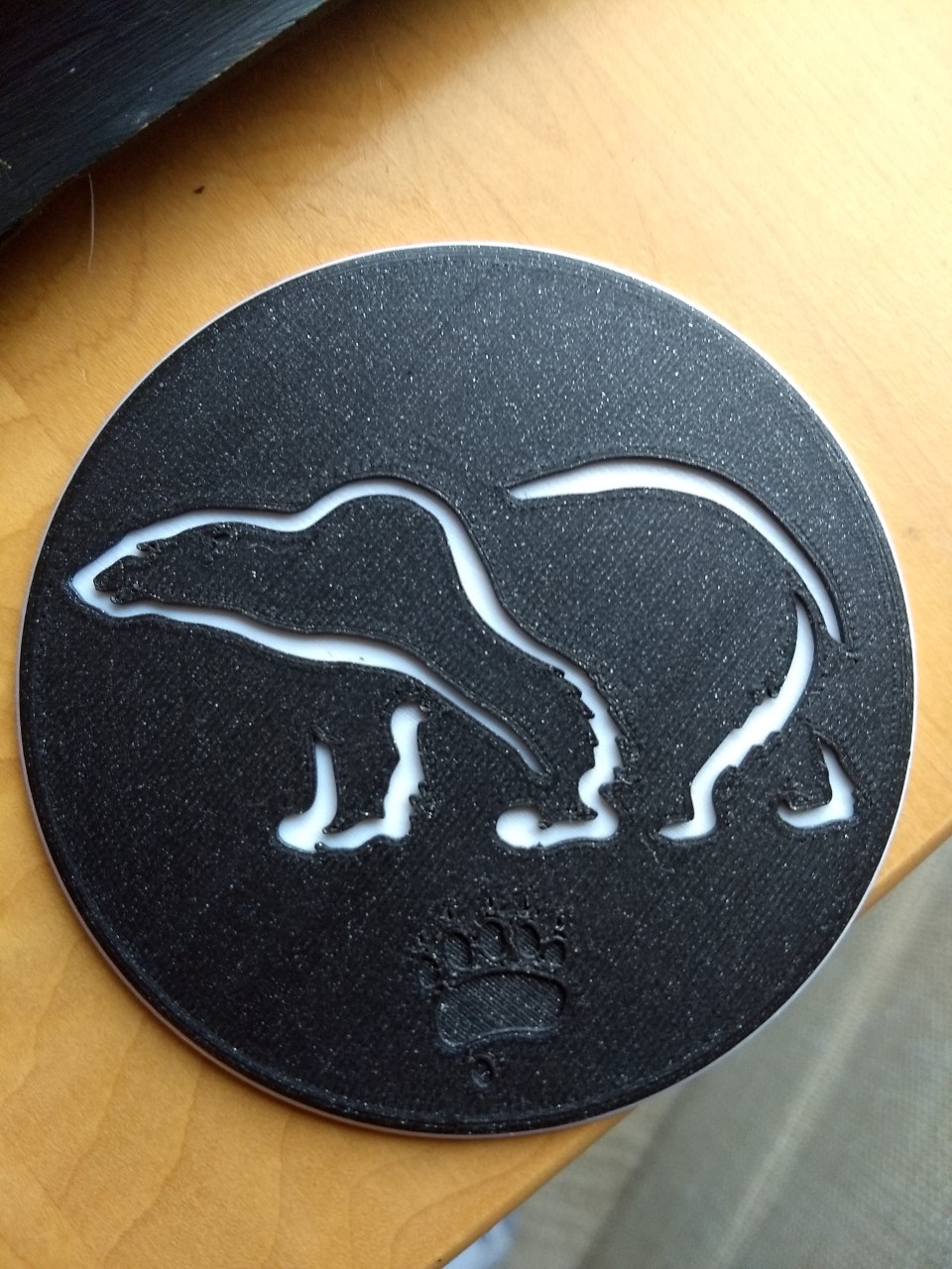 Polar bear Coaster #2 by Buhler | Download free STL model | Printables.com