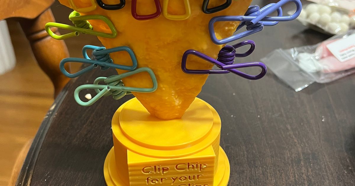 Clip Chip to hold your chip clips by Very Small Owl | Download free STL ...