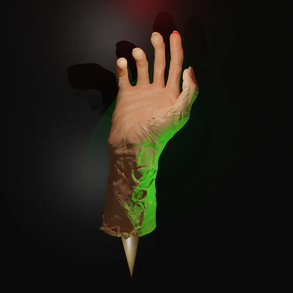 Zombie hand for halloween! Supportless and with ground stake. by ...