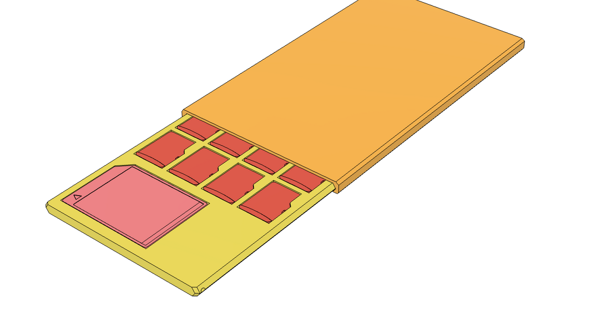 Micro SD Card Wallet - less than 4 mm thick von cewo | Kostenloses STL ...