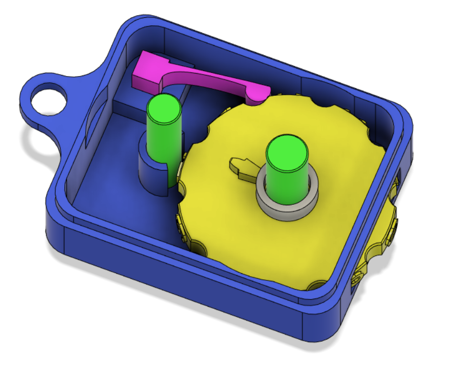 Keychain Mechanical Counter by Diede Gommers | Download free STL model ...