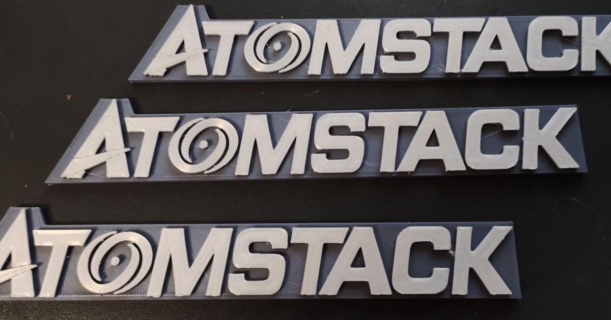 Atomstack Logo by JohanTess | Download free STL model | Printables.com