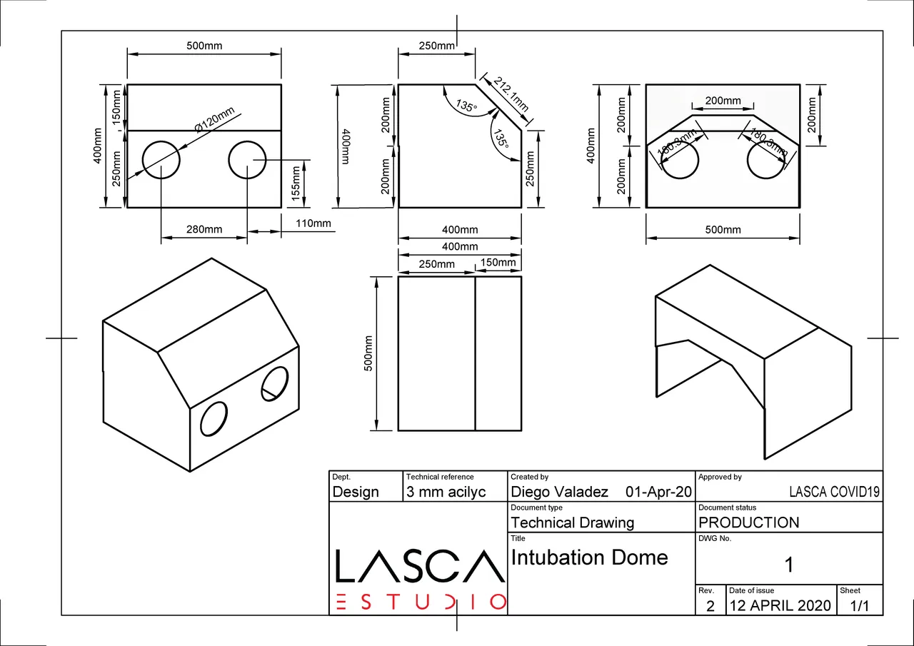 Acrylic Intubation Dome by LASCA | Download free STL model | Printables.com
