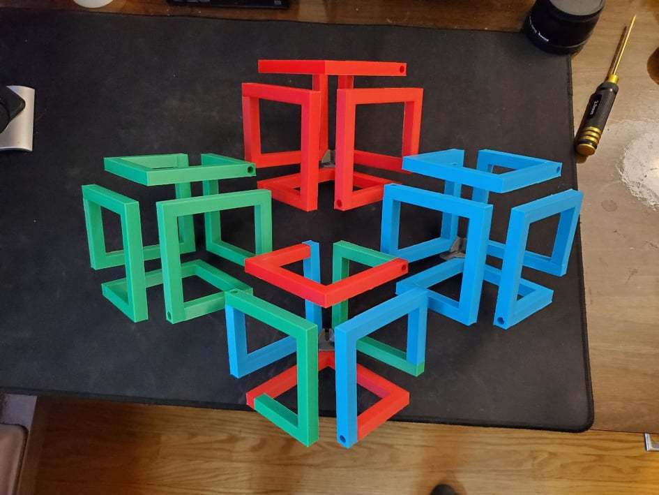 Impossible Cube Wall Mount by JLmike7 | Download free STL model ...