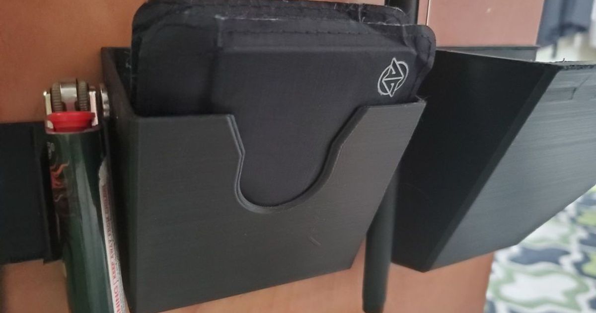 Wallet Pocket / Bedside Organizer by JLmike7 | Download free STL model ...