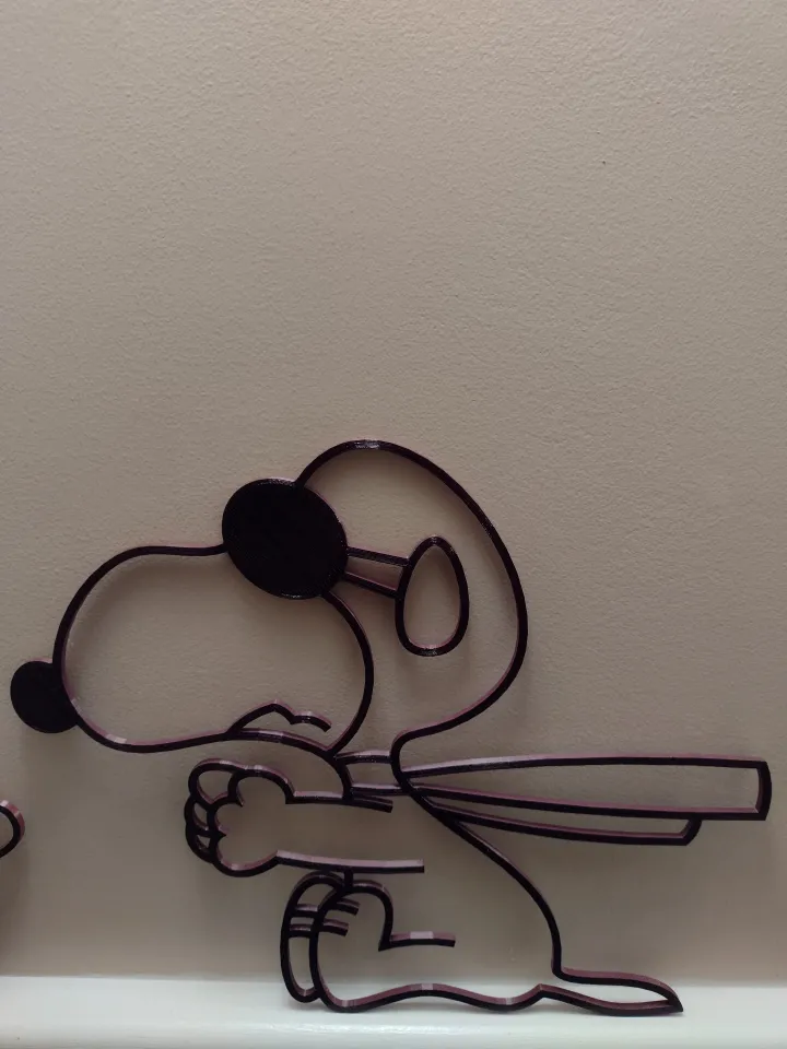 Snoopy Flying Ace Wall Art by southbaygsr | Download free STL model ...