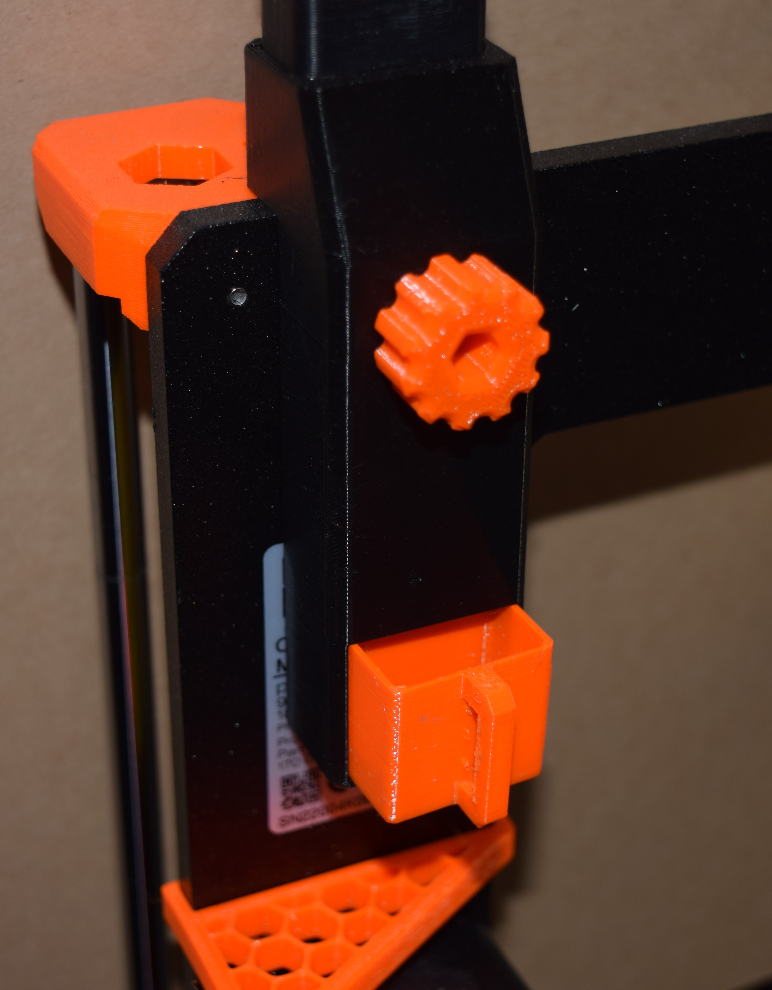 Filament cutter bracket with scrap clean out drawer for PRUSA MK3, MK3S ...