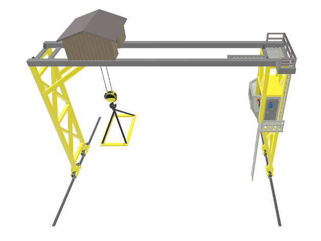 Overhead Crane 1:87 H0 Scale par Enely | Téléchargez gratuitement un ...