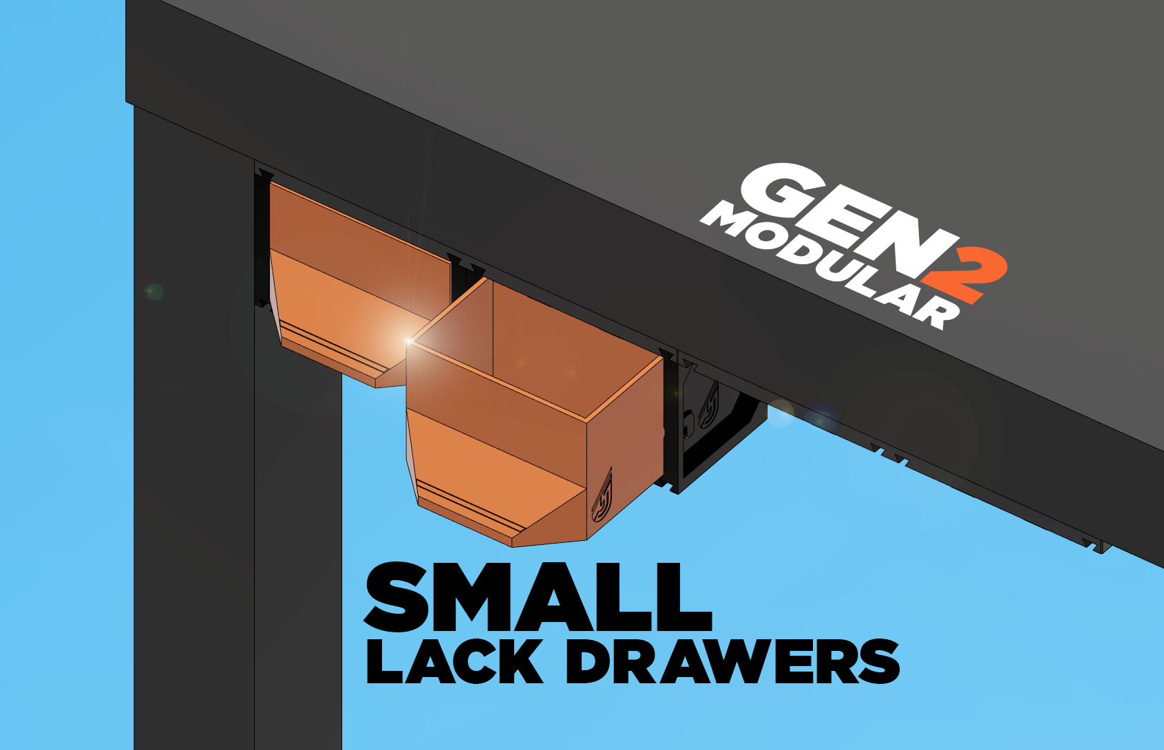 GEN2 Small Lack Drawers von Jerrari | Kostenloses STL-Modell ...