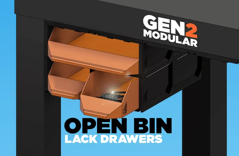 GEN2 Modular Tilt Drawers - Free 3D Print Model - MakerWorld
