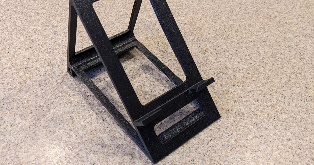 Lightweight angled phone stand by gmmc | Download free STL model ...
