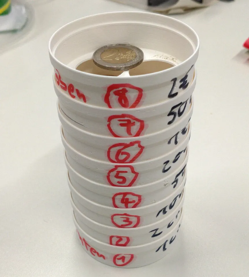Customizable Coin Sorter / Sorting Siv for Round Things by Yann Büchau ...