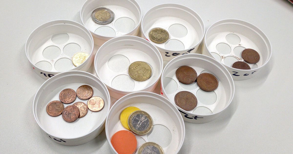 Customizable Coin Sorter / Sorting Siv for Round Things by Yann Büchau ...