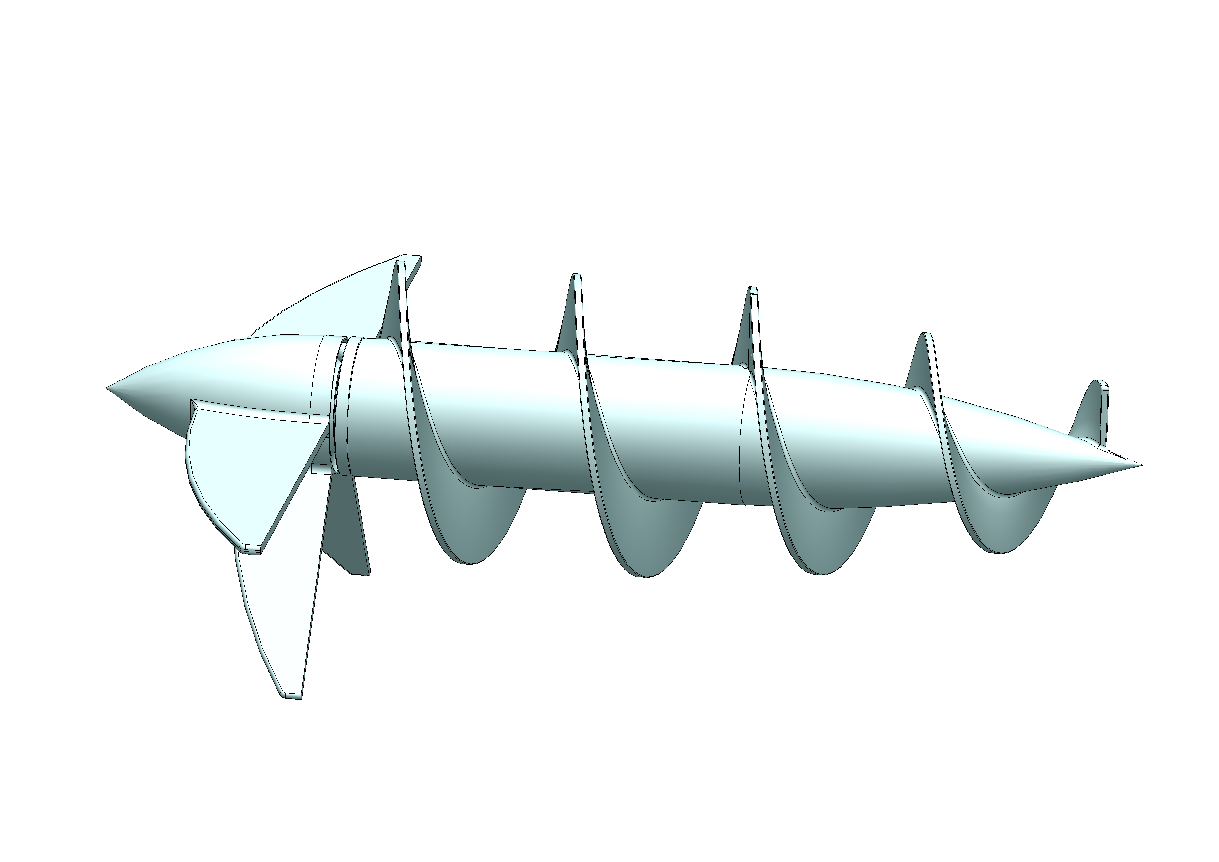 Water screw vessel by husaa | Download free STL model | Printables.com