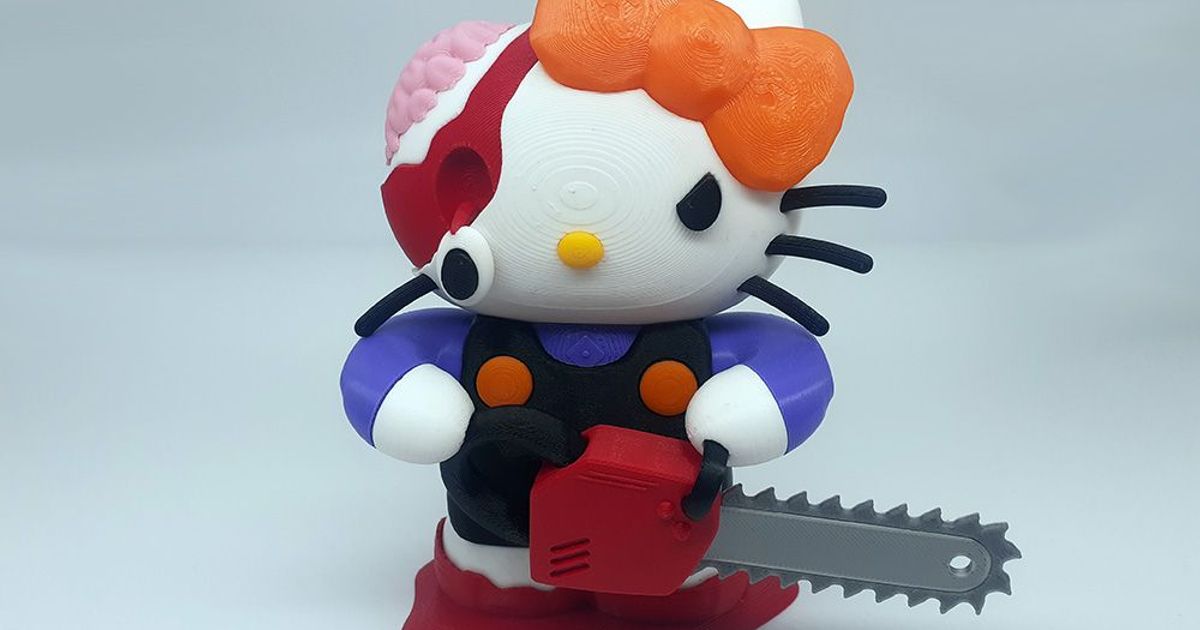 Chainsaw Kitty von 3DTwinkie | Kostenloses STL-Modell herunterladen ...