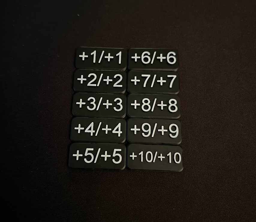Magic: The Gathering +X/+X Counters (+1/+1, +1/+2, etc) by Reed ...