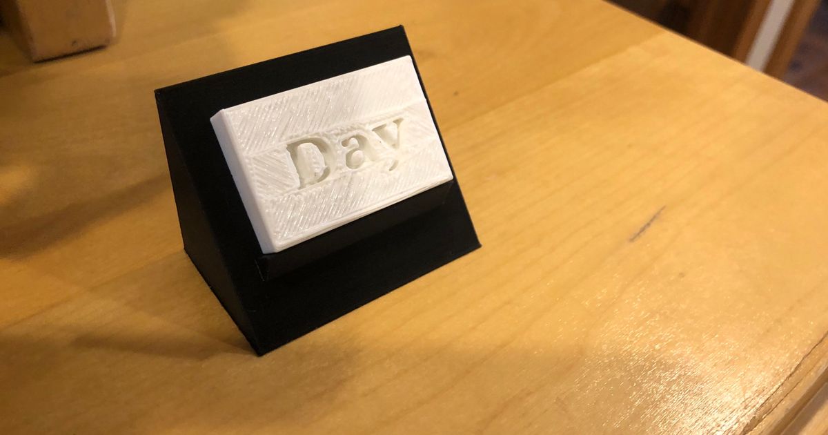 flippable sign by Mooshroom | Download free STL model | Printables.com