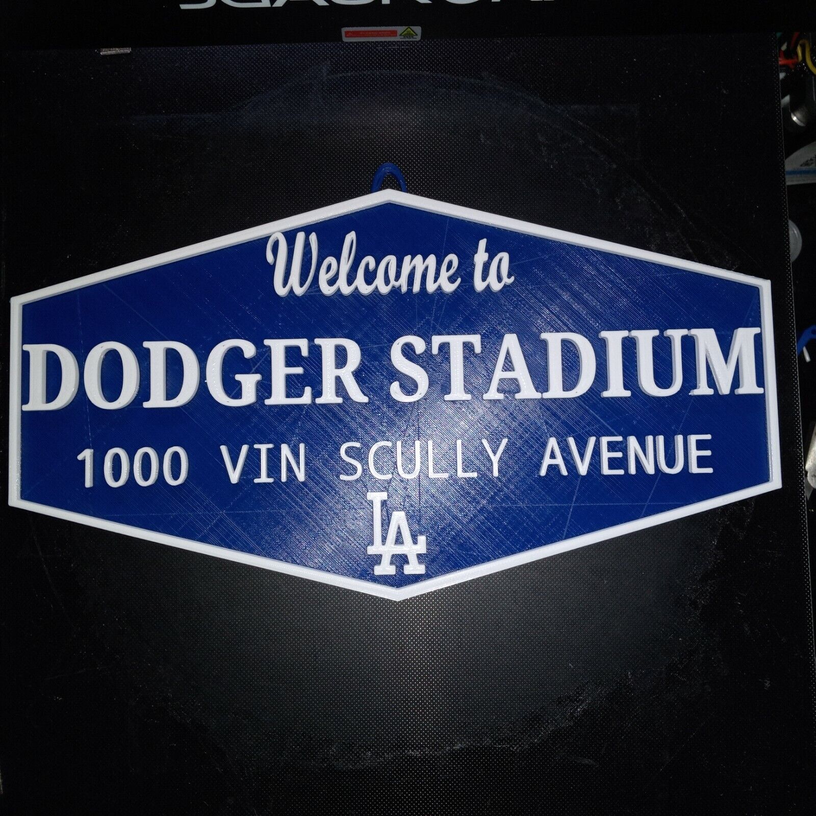 Dodger Stadium 2D Vin Scully Sign by Spencer-3D | Download free STL ...