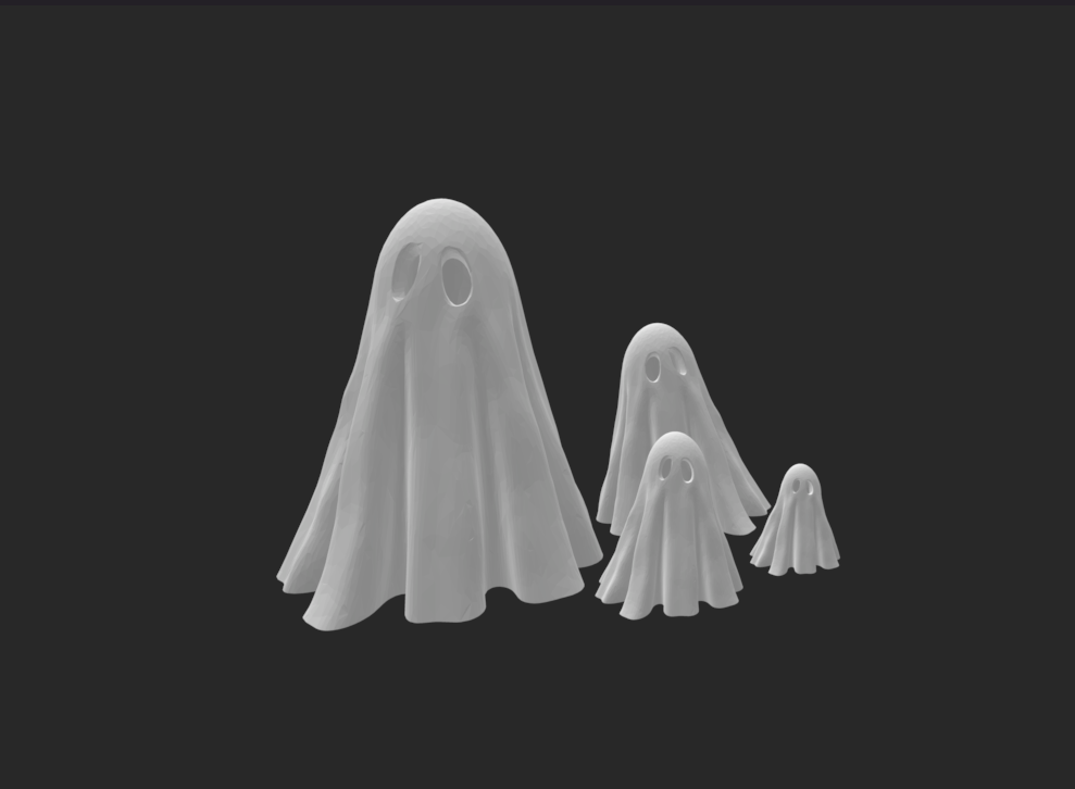 Halloween Little ghost by Valentino Hesse | Download free STL model ...