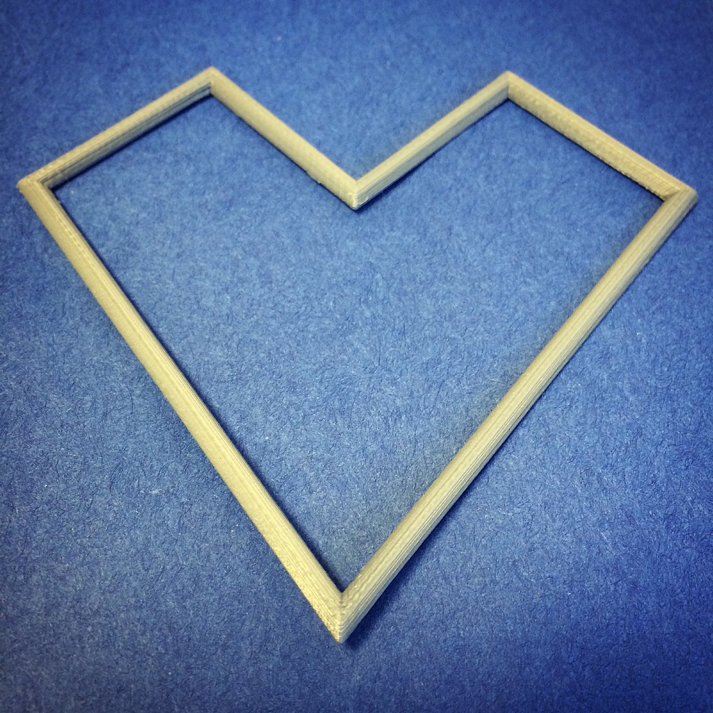 Angular Heart by DesignMakeTeach | Download free STL model | Printables.com