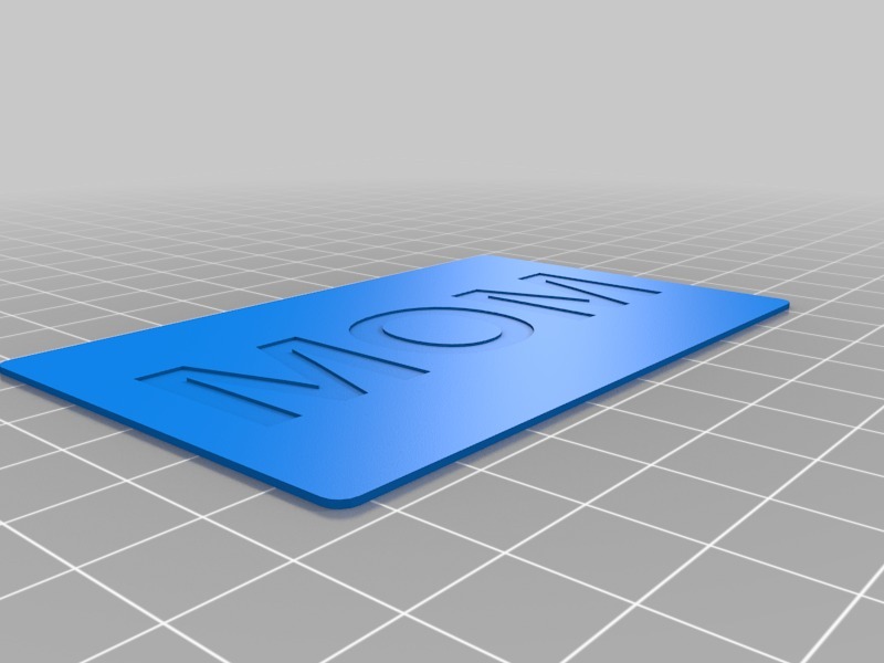 MOM Card by DesignMakeTeach | Download free STL model | Printables.com
