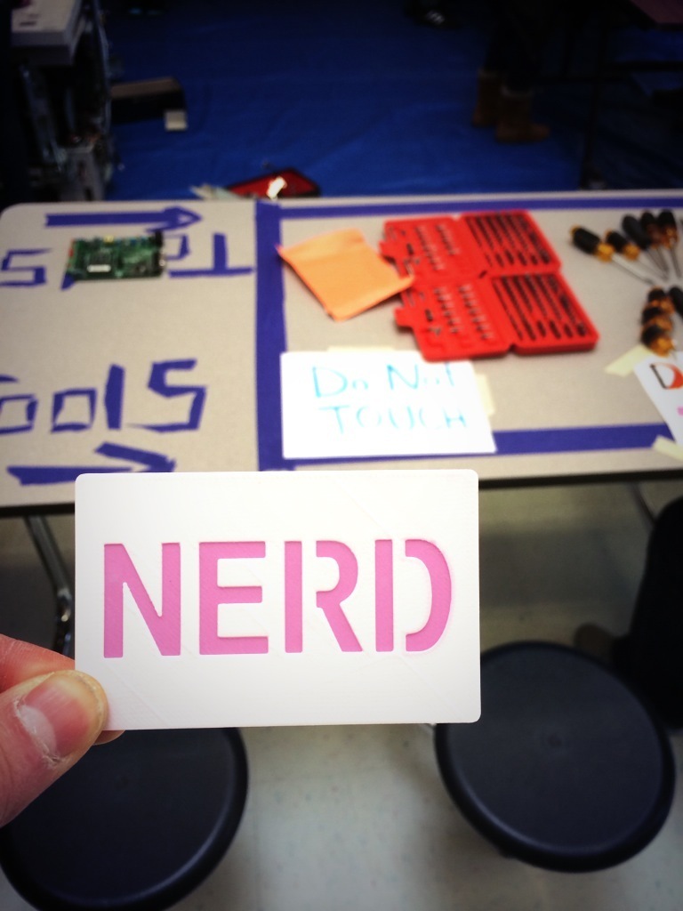 Nerd Card by DesignMakeTeach | Download free STL model | Printables.com