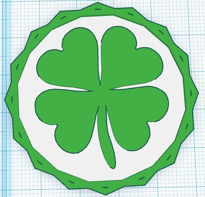 4 Leaf Clover Coin (Shamrock) by DesignMakeTeach | Download free STL model | Printables.com