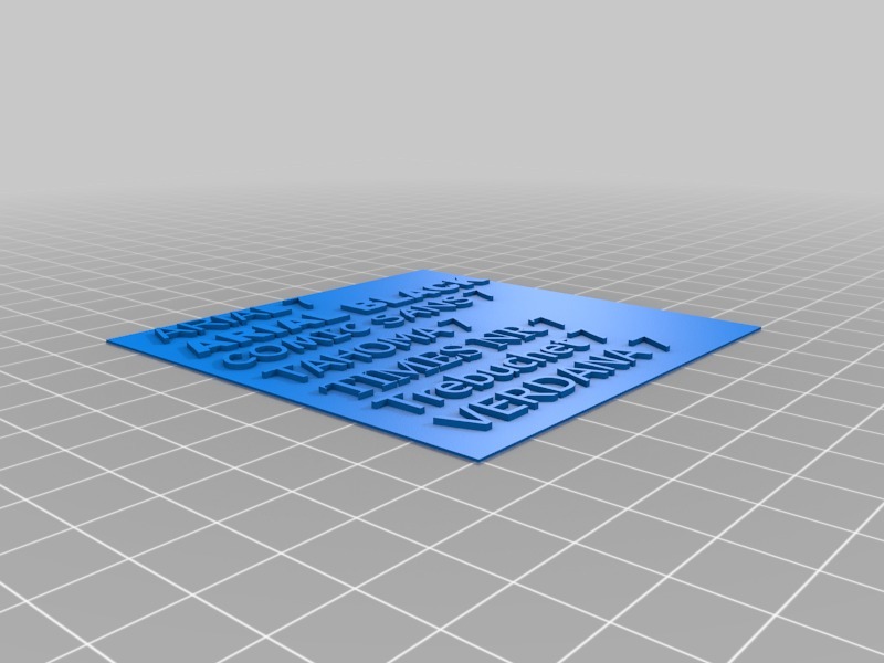 Font Test Cards by DesignMakeTeach | Download free STL model ...