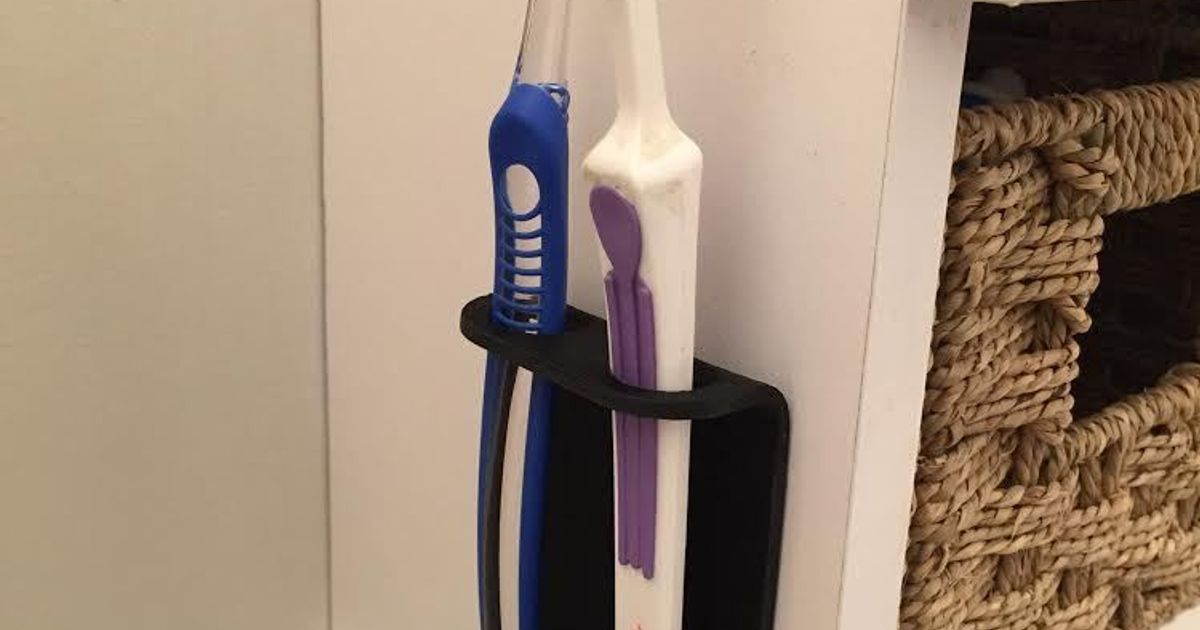 Wall-Mounted Dual Toothbrush Holder by alexberkowitz | Download free ...