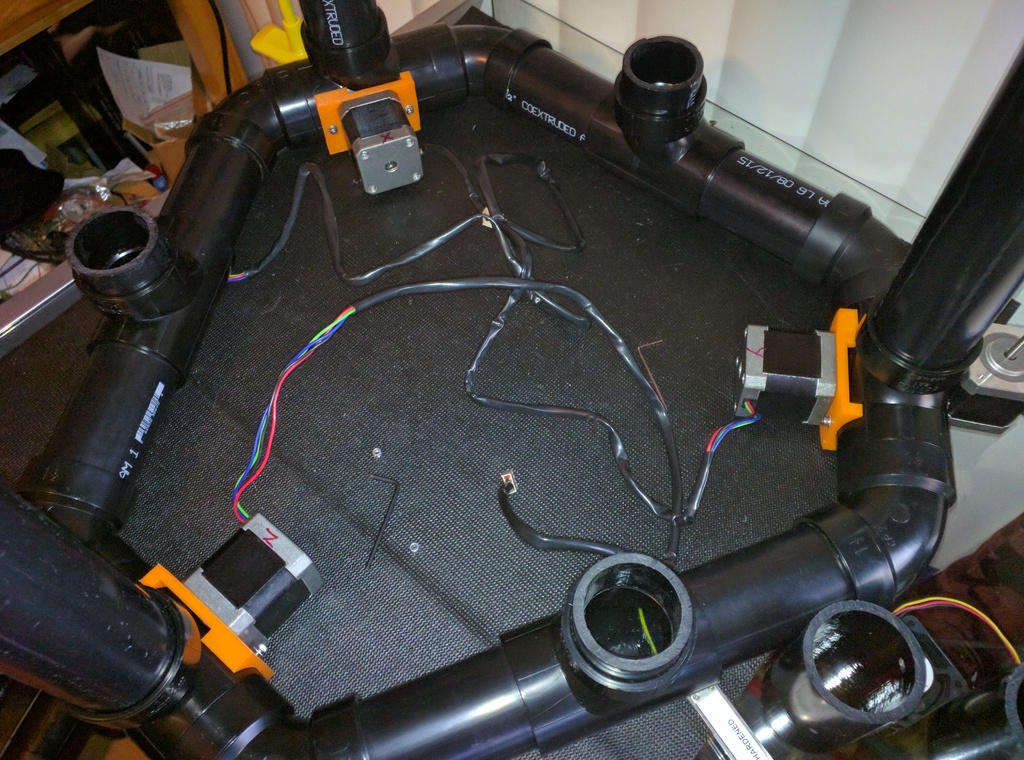 DELTA PIPE PRINTER - STEP 5 - MOTOR MOUNT by Sylvain Rochette ...
